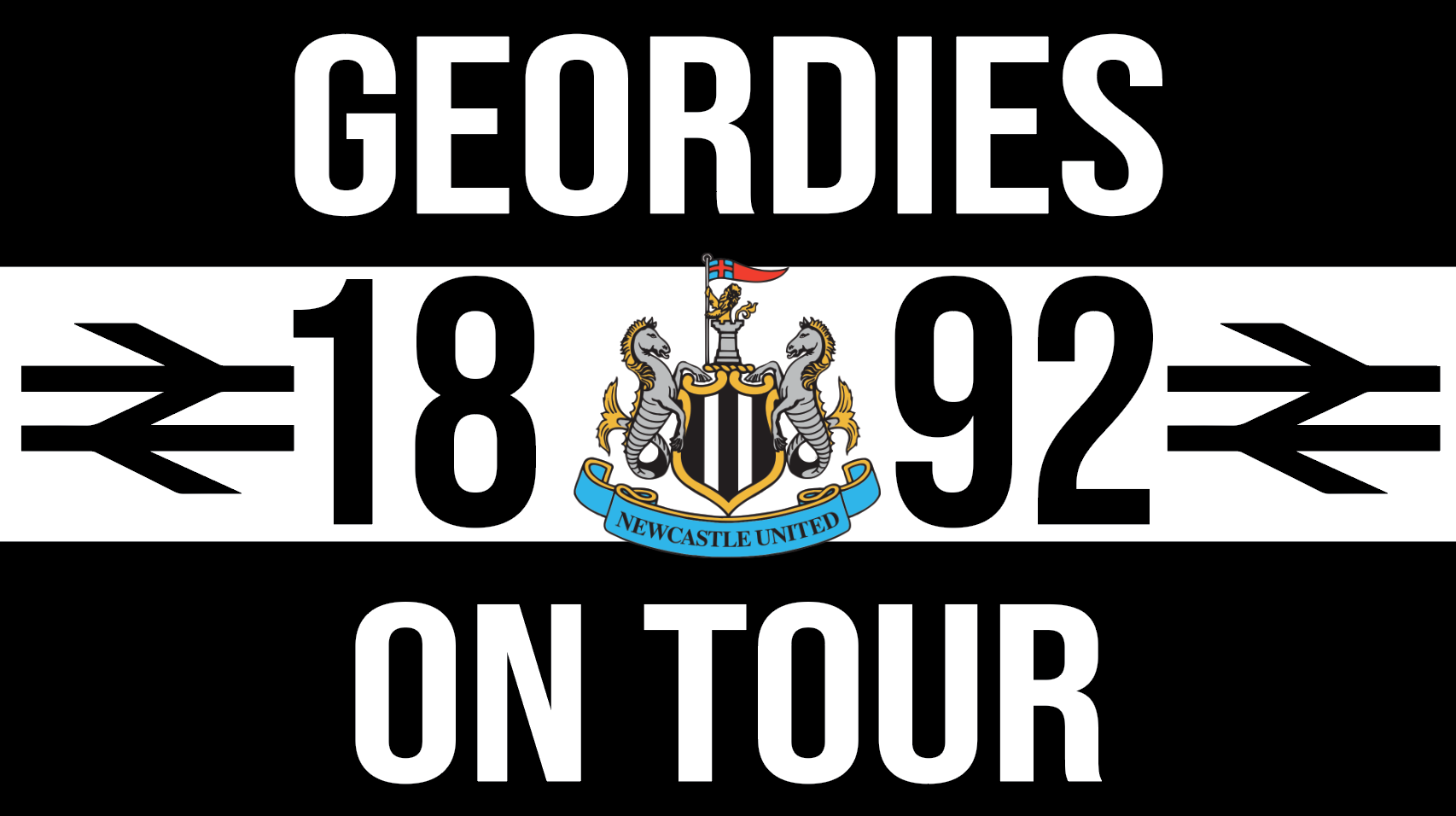 Geordies On Tour Design x10 | Custom Football Club Stickers – UltrastickersFC