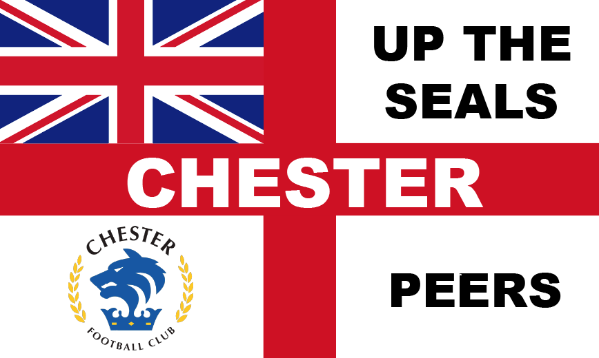 Chester England Flag Design x10 – UltrastickersFC