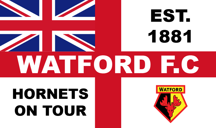 Watford FC England Flag Design | Custom Football Club Stickers ...