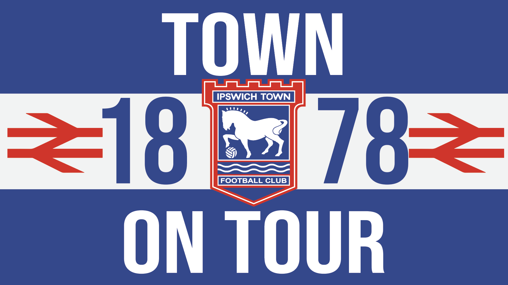 Ipswich Town On Tour Design x10 | Custom Football Club Stickers ...