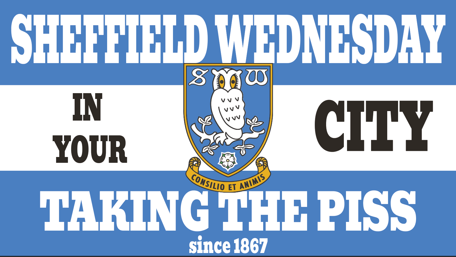 Sheffield Wednesday Taking The Piss x10 | Custom Football Club Stickers ...