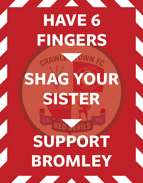 Bromley 6 Fingers Football Sticker x10 | UltraStickersFC – UltrastickersFC